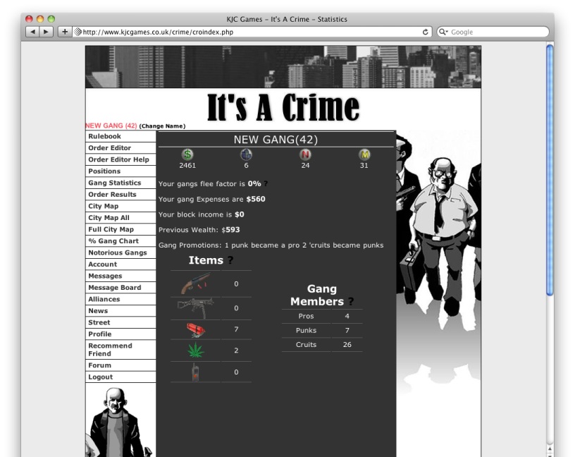 It’s a Crime (Play By Email Game Review) | Cult of the New